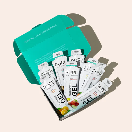 Pure Fluid Energy Gels 8-Pack – The Runners Shop Canberra